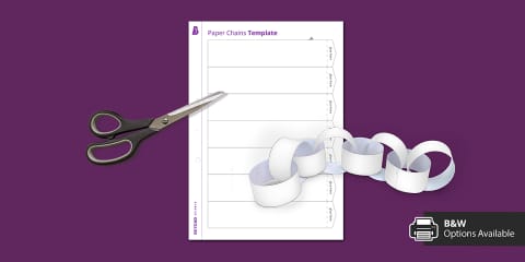 Blank Editable Paper Chain