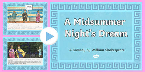 A Midsummer Nights Dream Characters Description Worksheets