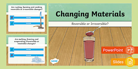 Physical and Chemical Changes Sorting Worksheet for 3rd-5th Grade