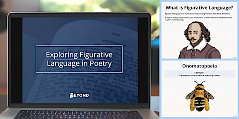 All About Figurative Language PowerPoint & Google Slides for 6th-8th Grade