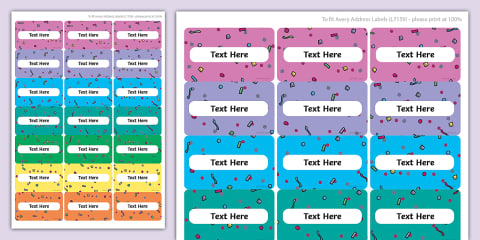 Editable Student Name Tags