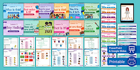 ELL Curriculum: Level 1 Supplementary Printable Materials