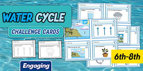 Water Cycle Board Game for 3rd-5th Grade