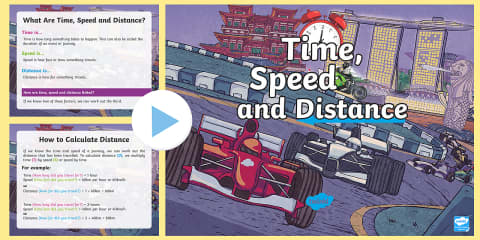 Speed, Distance and Time Worksheet
