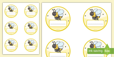 Busy Bee Editable Labels