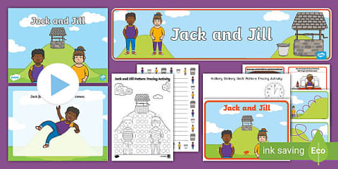 Jack and Jill Nursery Rhyme Sequencing Worksheet