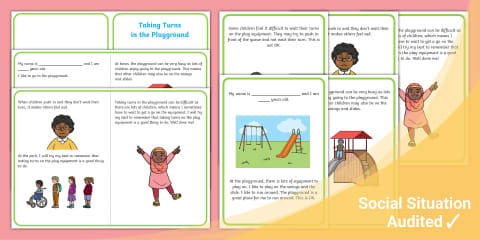 Social Story Waiting Your Turn Booklet