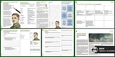 'Dulce et Decorum Est' by Wilfred Owen Activity