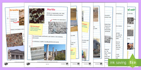 Science: Rocks: Types of Rocks Year 3 Lesson Pack 1