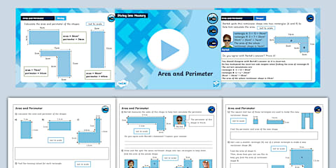 Perimeter, Area, and Volume (Squares and Rectangles) - Five Lesson ...