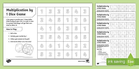 Multiplication Muddle - 2x Table Board Game