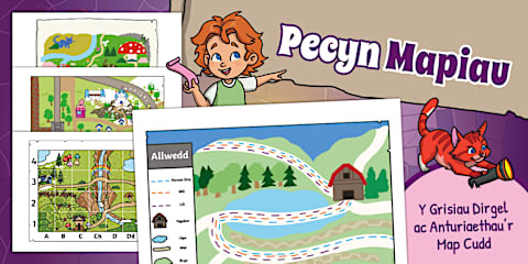 eLyfr Y Grisiau Dirgel ac Anturiaethau'r Map Cudd