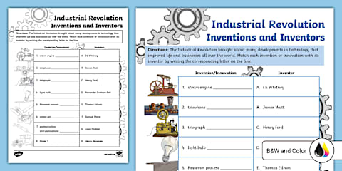 Victorian Inventions Photo Flash Cards