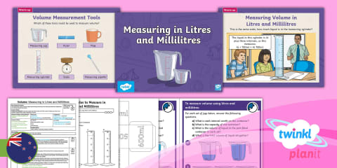 Level 3 Volume: Estimate Volume Using Litres and Millilitres Lesson 1