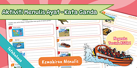 Lembaran Aktiviti - Kata Adjektif Taman Mini