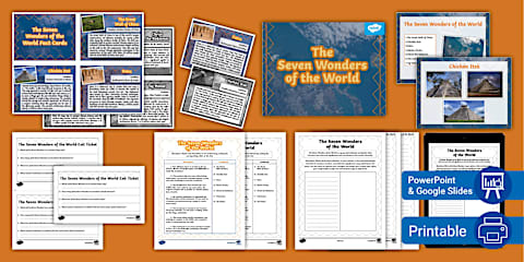 Seven Wonders of the Ancient World Worksheet