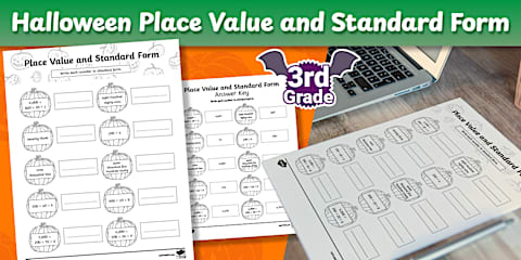 Third Grade Understanding Whole Number Place Value Worksheet