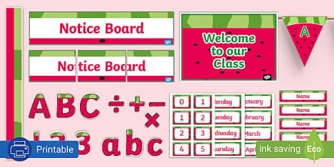 Classroom Display Pack | Classroom Organisation | Winter Trees