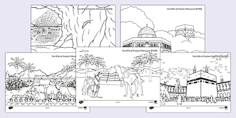 Prophet Muhammad (PBUH) Colouring Pages