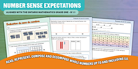 Addition and Subtraction Within 20 Mini Assessment French