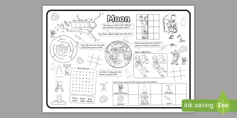 Draw Phases of the Moon Southern Hemisphere Worksheet