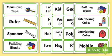Block Area Labels
