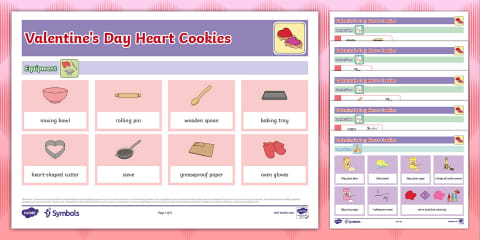 Design Your Own Valentine's Day Bake Worksheet