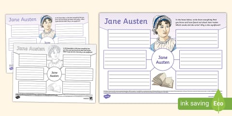 Jane Austen Fact File Template - Twinkl English
