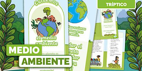 Lámina: Cuidamos el medio ambiente