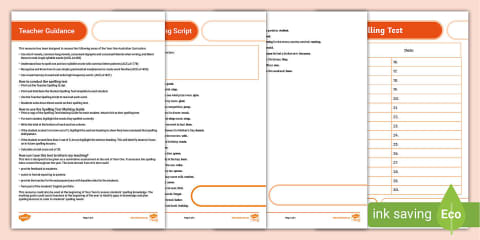 Year 1 Spelling Practice Homework Pack