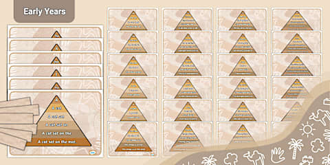 Grade 1 Phonics: Fluency pyramids (CVC Words)