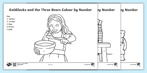 Goldilocks and the Three Bears Trace the Words Worksheet