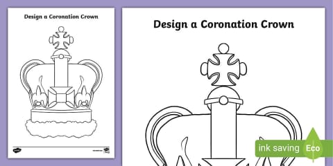 EYFS The King's Crown Colour by Number Activity