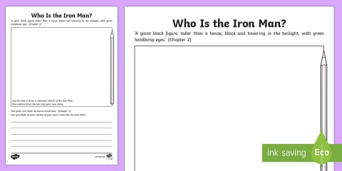 The Iron Man Writing Frames