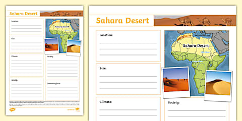 KS2 All About Deserts Fact File