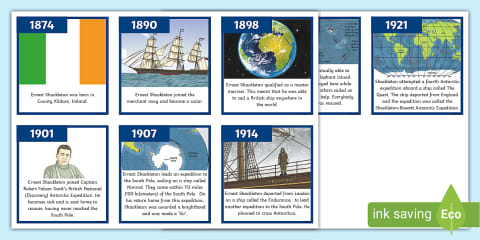 KS2 Ernest Shackleton Fact File and Quiz