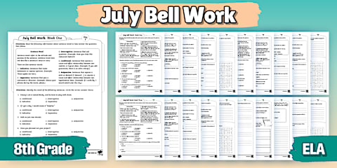 Eighth Grade End of the Year ELA Grammar Assessment