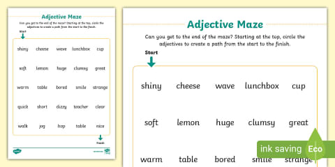 Choose the Food Adjective Activity