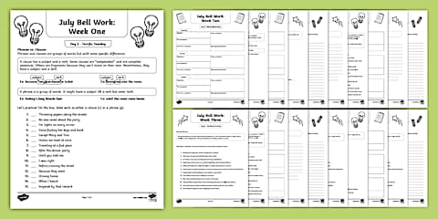 Seventh Grade ELA June Bell Work Bundle