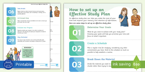 Study Tips For Exams or Tests Poster