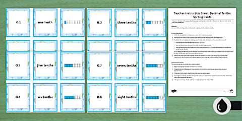 Decimal Tenths Mini Assessment 1