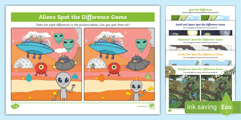 Summer Spot the Difference Activity Pack