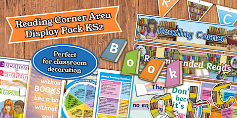 Retro Reading Corner Inspirational Posters Pack
