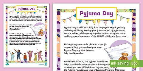 Blank Pyjamas Colouring Sheet | Colouring Sheets