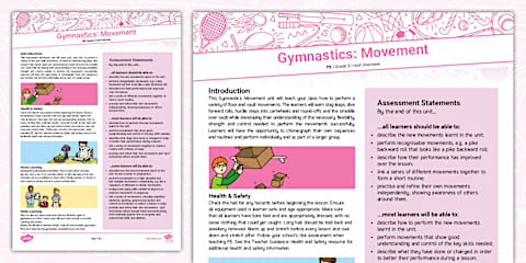 Grade 5 Term 3 Physical Education Gymnastics: Movement Lesson Plan