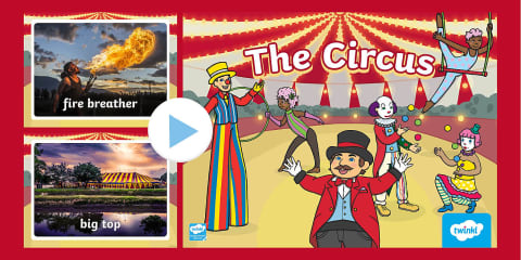 Circus Themed Editable PowerPoint Template