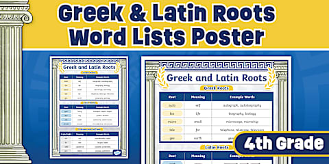 Fourth Grade Greek and Latin Roots Quiz