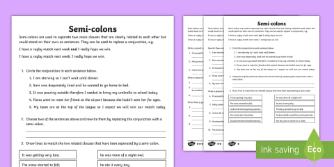 Semicolon Punctuation Poster