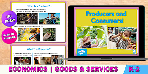 Goods and Services PowerPoint & Google Slides for K-2nd Grade
