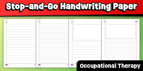Adaptive Triple Baseline Handwriting Paper for OT: Visual Cue Templates ...